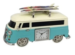 C3159BU - Blue Camper Van Miniature Clock – Frankenmuth Clock & German ...