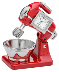 CK135RD - Red Mixer Mini Clock – Frankenmuth Clock & German Gift Co.