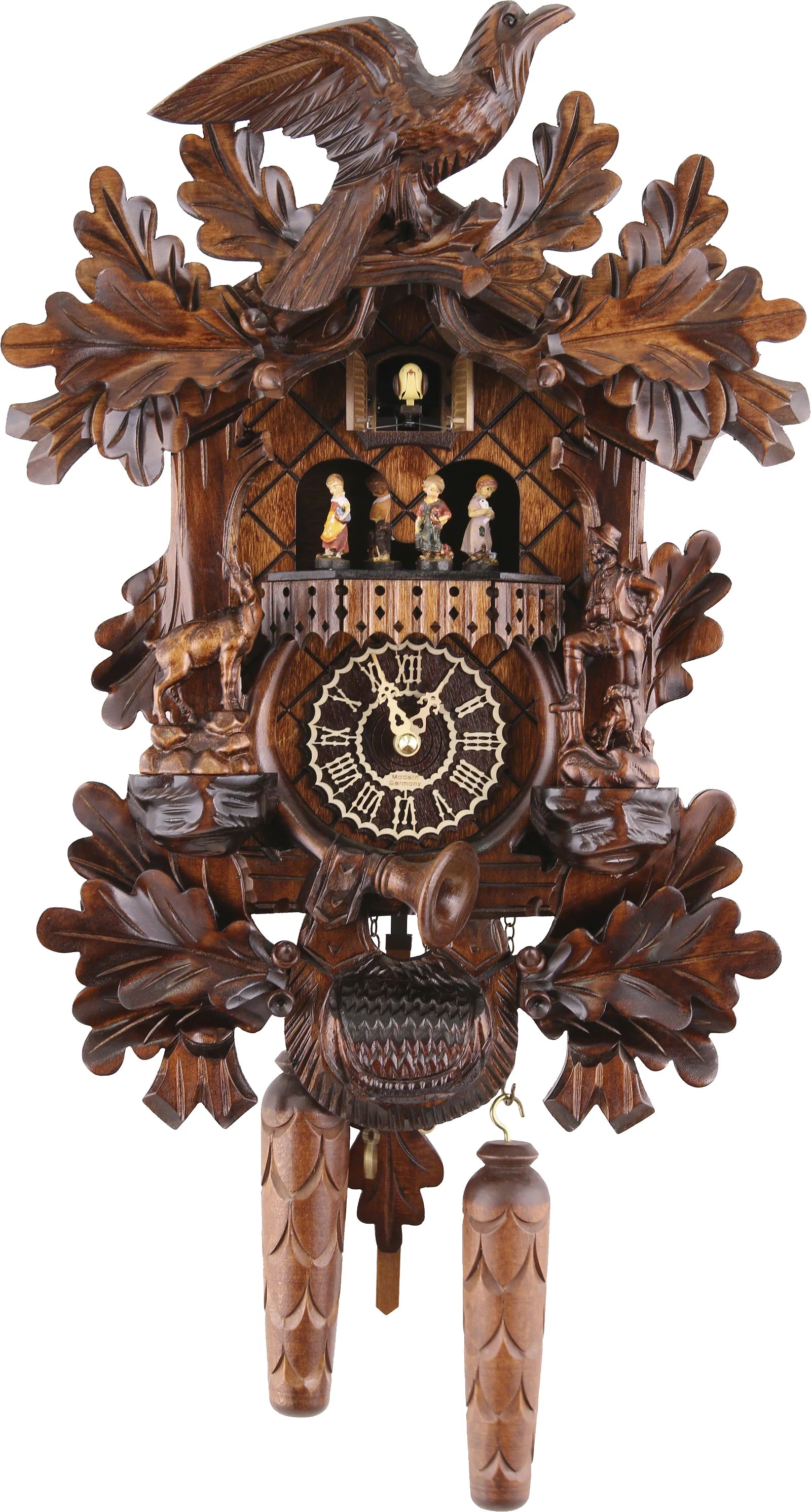 KU375QMT - Quartz Musical Cuckoo Clock with Hunter & Goat – Frankenmuth ...