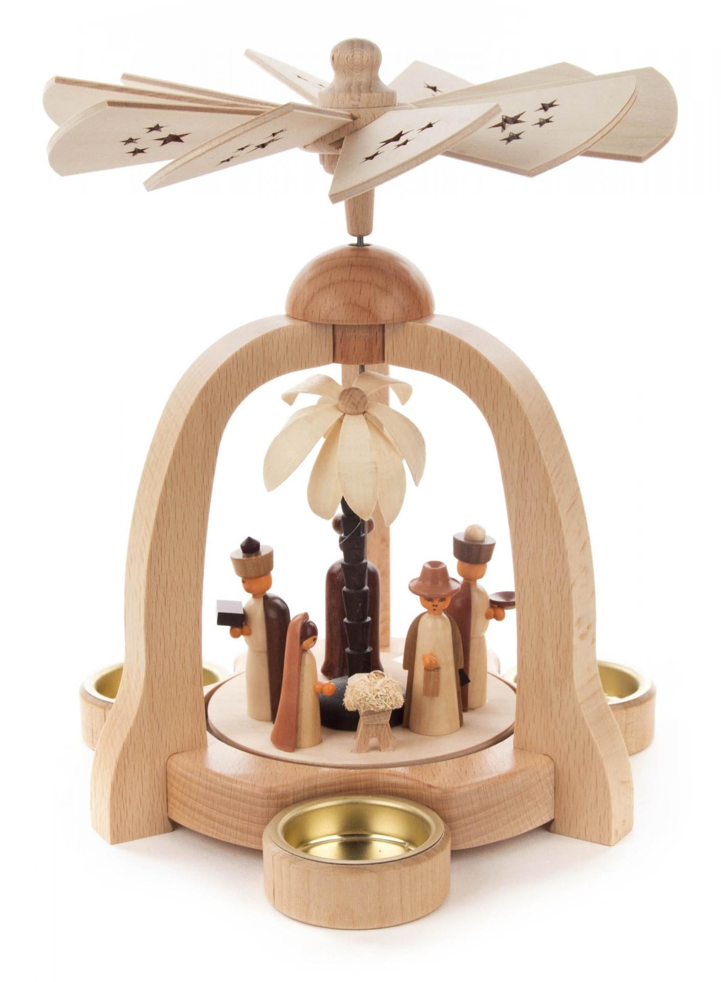 085/998 - Pyramid with Nativity Scene – Frankenmuth Clock & German Gift Co.