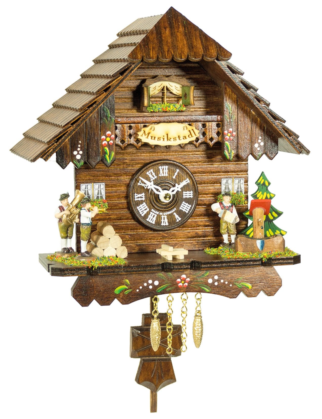2033PQ - Novelty Chalet with Umpa Band – Frankenmuth Clock & German ...