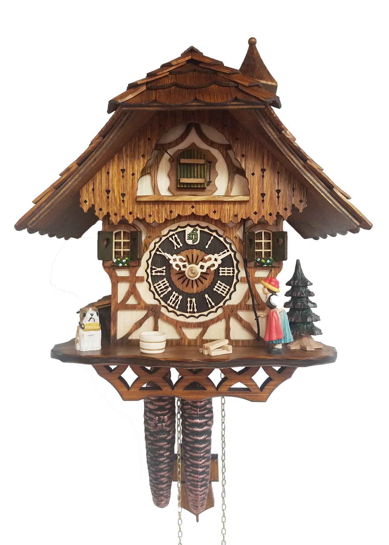 KU1294 - 1 Day Bell Ringer Chalet Cuckoo Cloc – Frankenmuth Clock ...