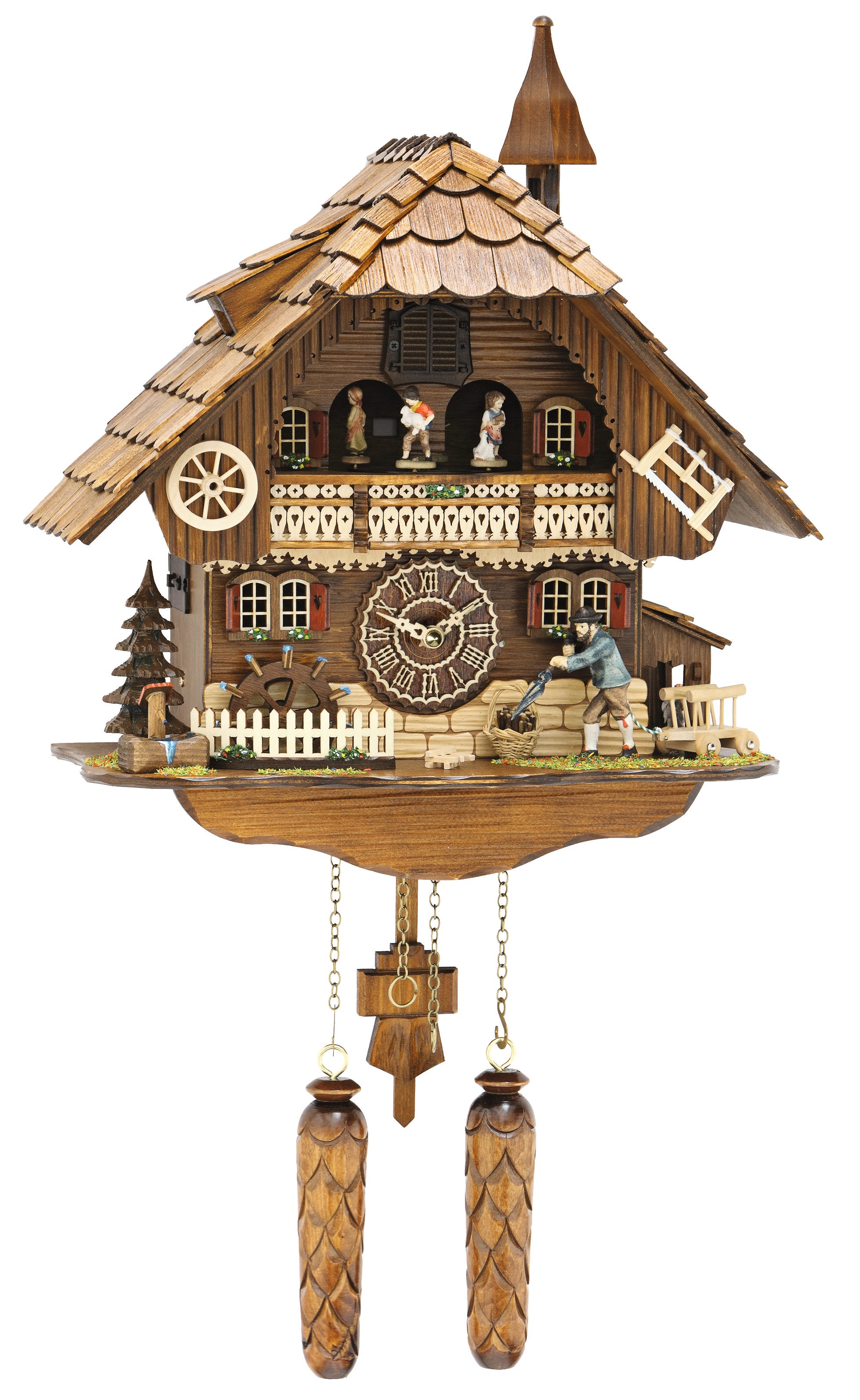 KU496QMT - Quartz Musical Chalet with Wanderer and Dancers ...