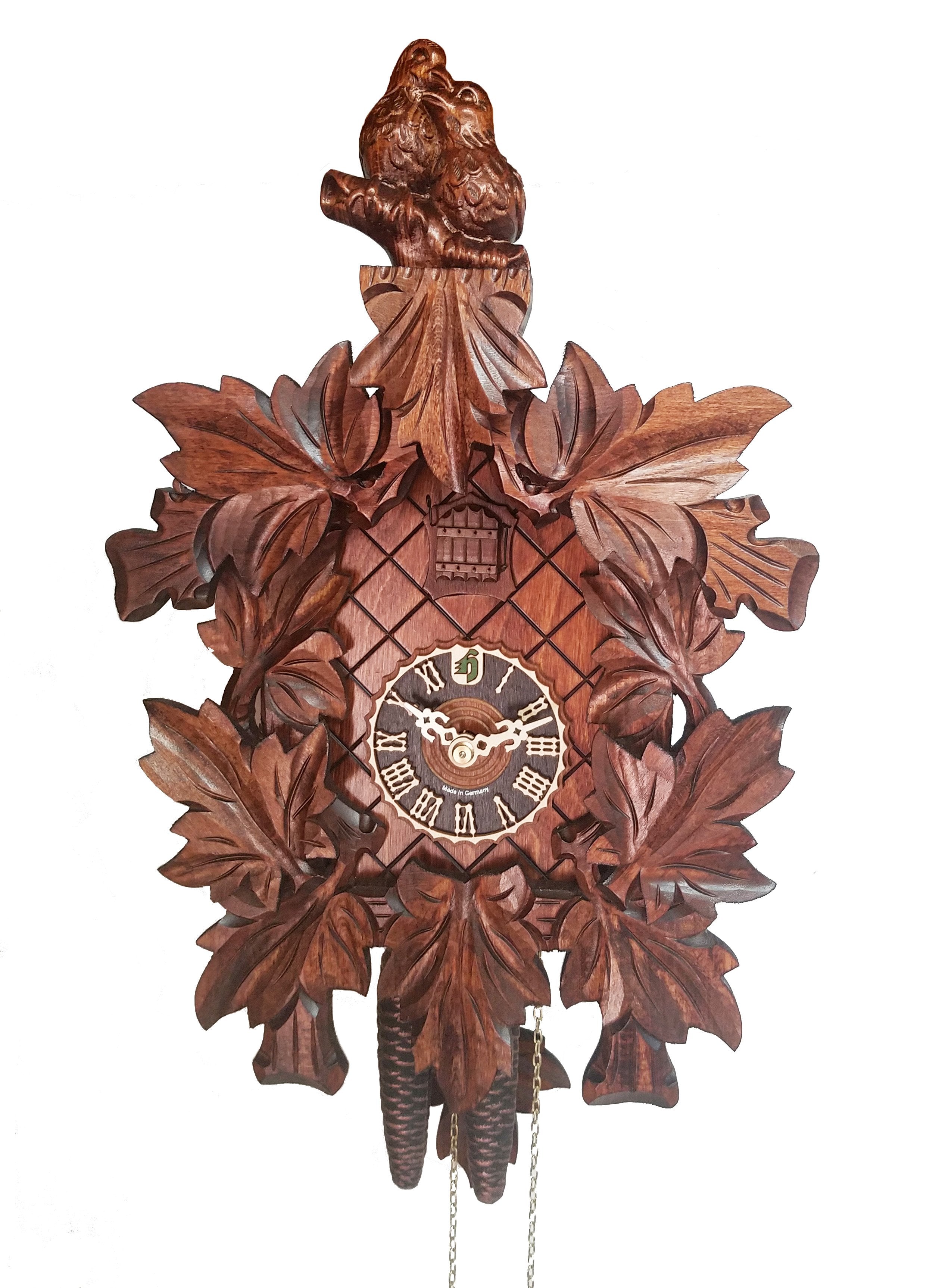 1 Day Cuckoo with Lovebirds – Frankenmuth Clock & German Gift Co.