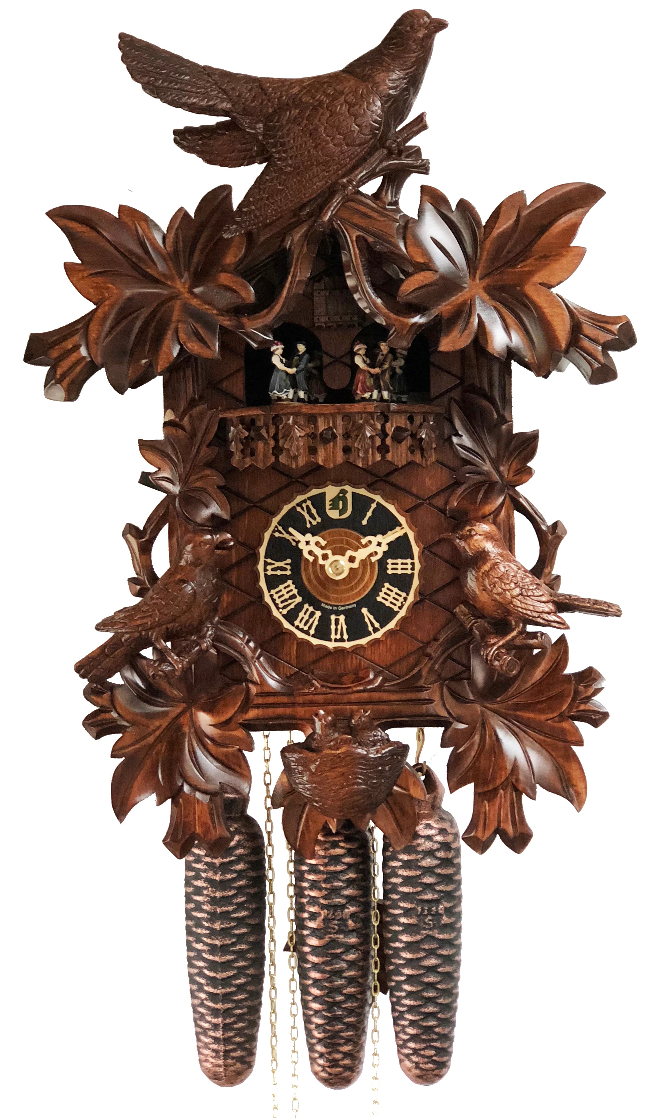 KU87234M - 8 Day Musical Nesting Birds Cuckoo Clock – Frankenmuth Clock ...