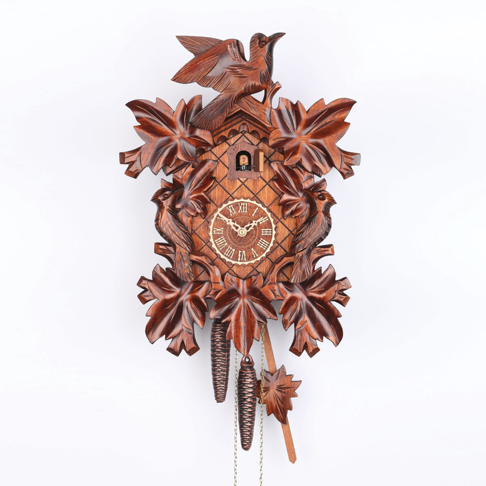 KU11014nu - 1 Day 7 Leaf 3 Bird Cuckoo Clock – Frankenmuth Clock ...