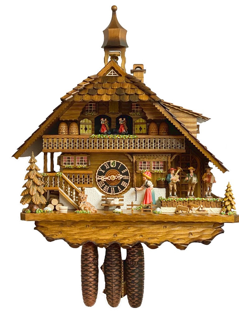 KU880M - Hönes 8 Day Musical "Hulsi" Umpa Band Cuckoo Clock ...