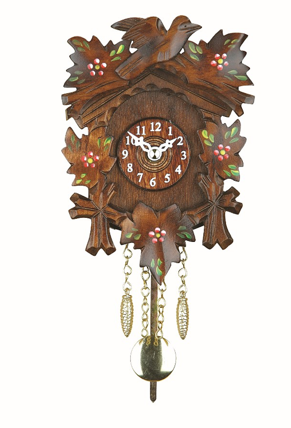 2016PQ - Novelty 5 Leaf w/ Flowers – Frankenmuth Clock & German Gift Co.