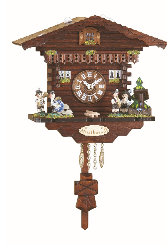 2032PQ - Novelty Chalet w/ Umpa Band – Frankenmuth Clock & German Gift Co.