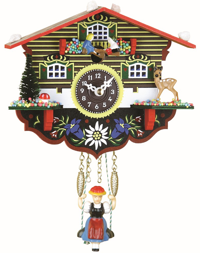 55SW - Novelty Key Wind with See Saw – Frankenmuth Clock & German Gift Co.